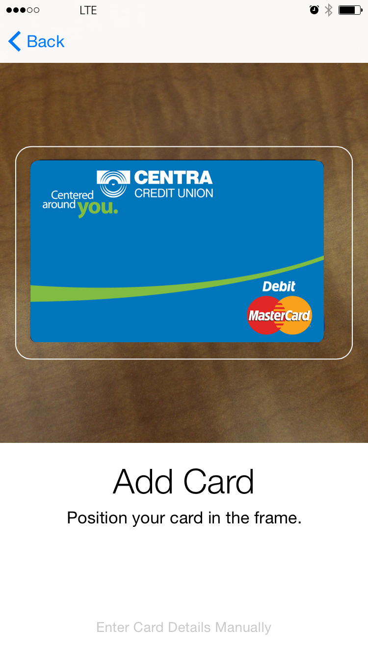 Apple Pay with Centra